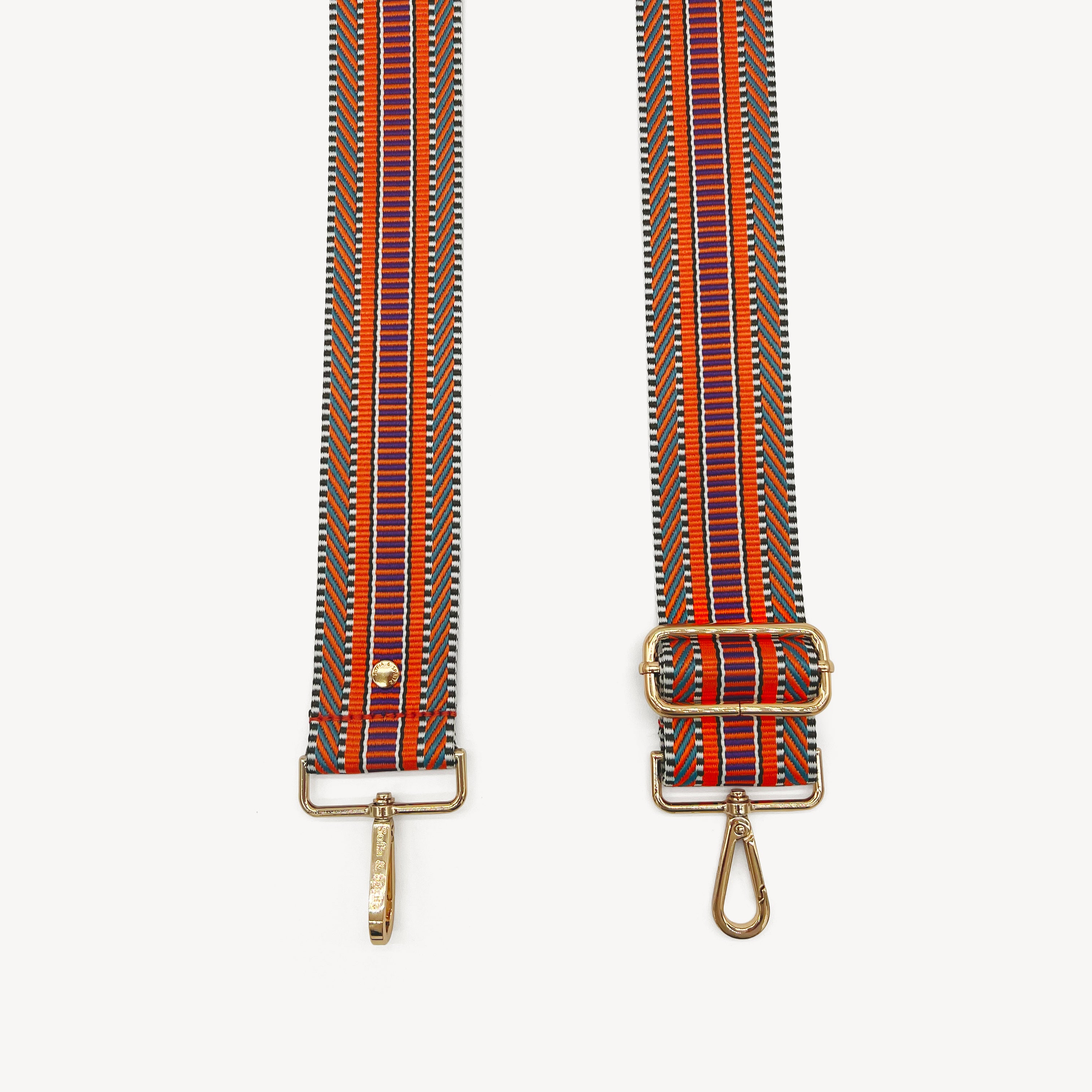 Orange Assortment Stripe Aztec Strap – Sofia and Spritz